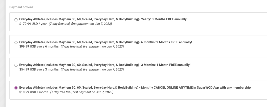 SUGARWOD: How to: create Stripe subscription plans SUGARWOD: How to: create Stripe subscription plans